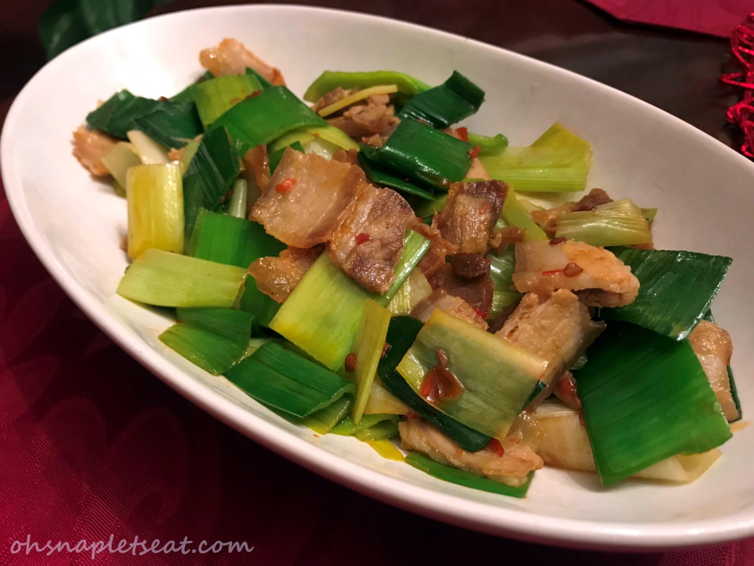 Twice Cook Pork Recipe 回鍋肉 • Oh Snap! Let's Eat!