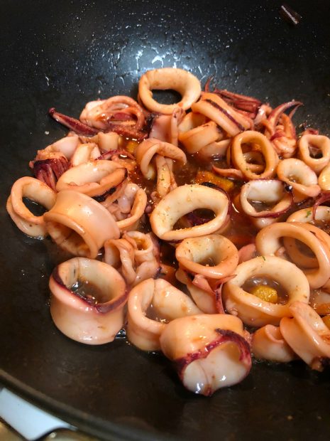 Three Cup Squid Stir Fry • Oh Snap! Let's Eat!