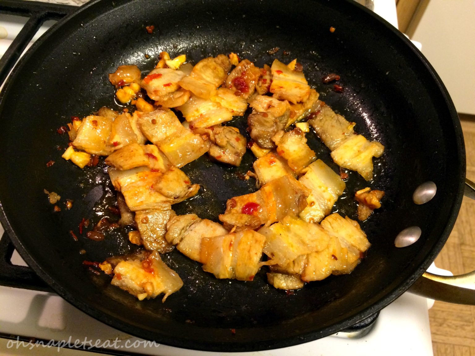 Twice Cook Pork Recipe 回鍋肉 • Oh Snap! Let's Eat!