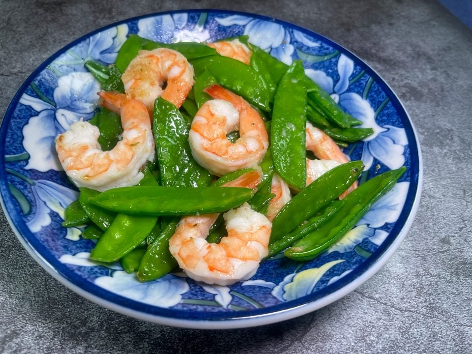 Shrimp Snow Peas Stir Fry • Oh Snap! Let's Eat!