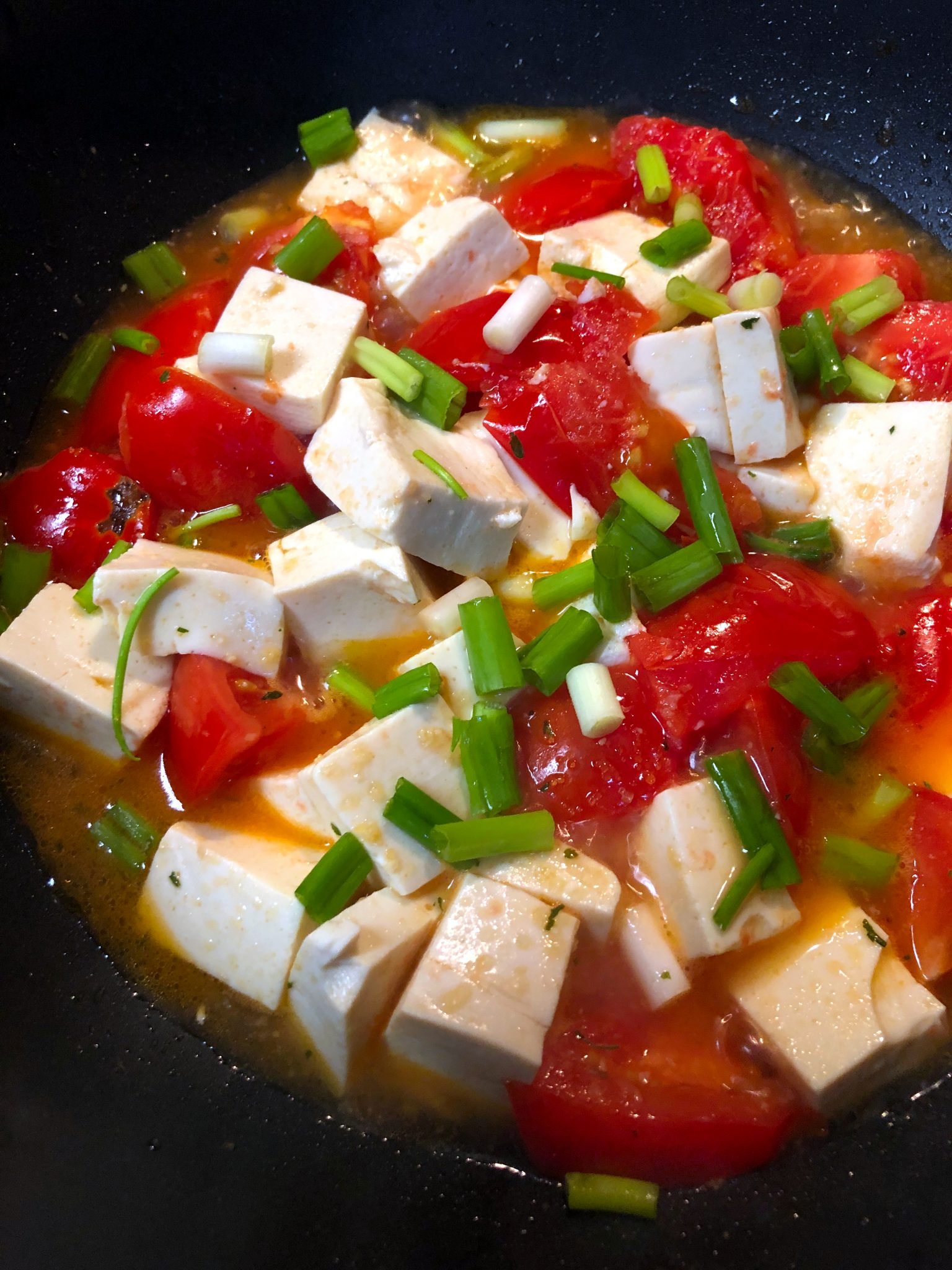 Tomato Tofu Stir Fry • Oh Snap! Let's Eat!