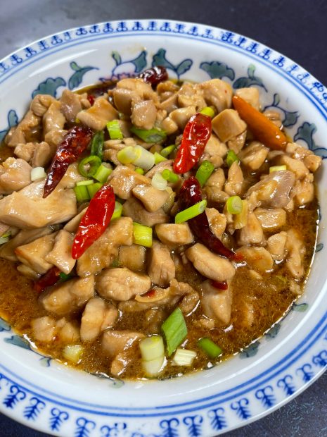 Spicy Sichuan Chicken Stir Fry with Garlic and Chilies • Oh Snap! Let's ...