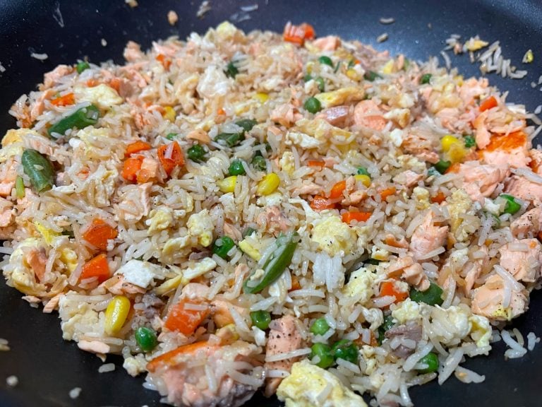 Salmon Fried Rice • Oh Snap! Let's Eat!