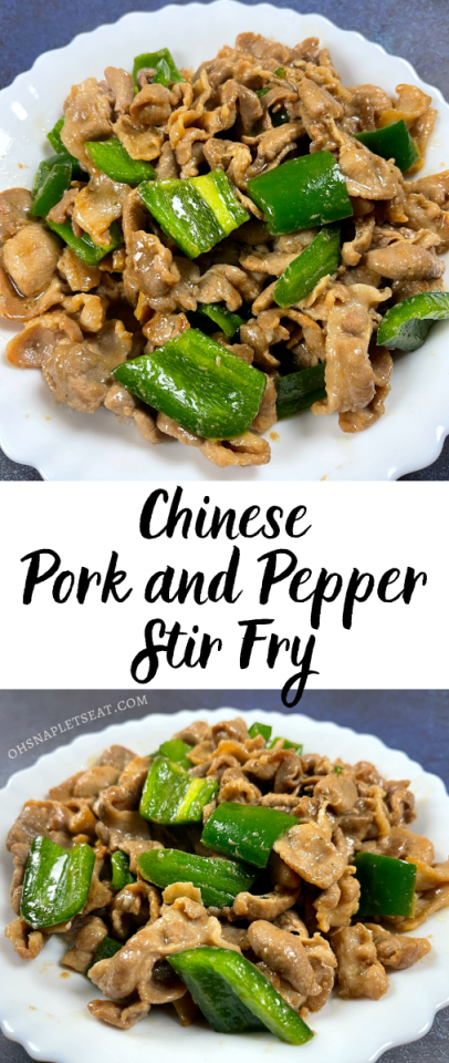 Pepper Pork Stir Fry • Oh Snap! Let's Eat!