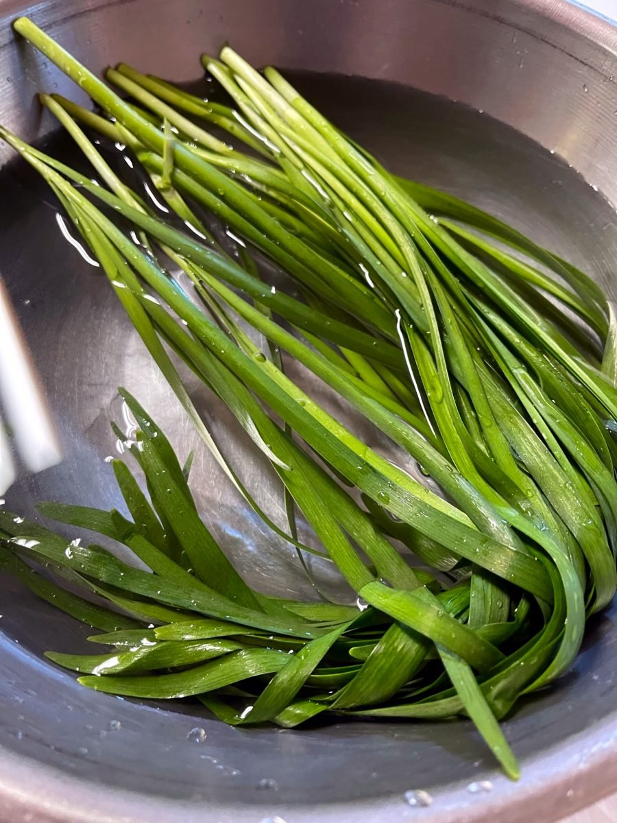 Chinese Garlic Chives Pancakes • Oh Snap! Let's Eat!
