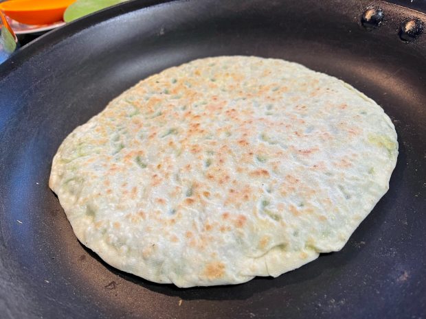 Chinese Garlic Chives Pancakes • Oh Snap! Let's Eat!