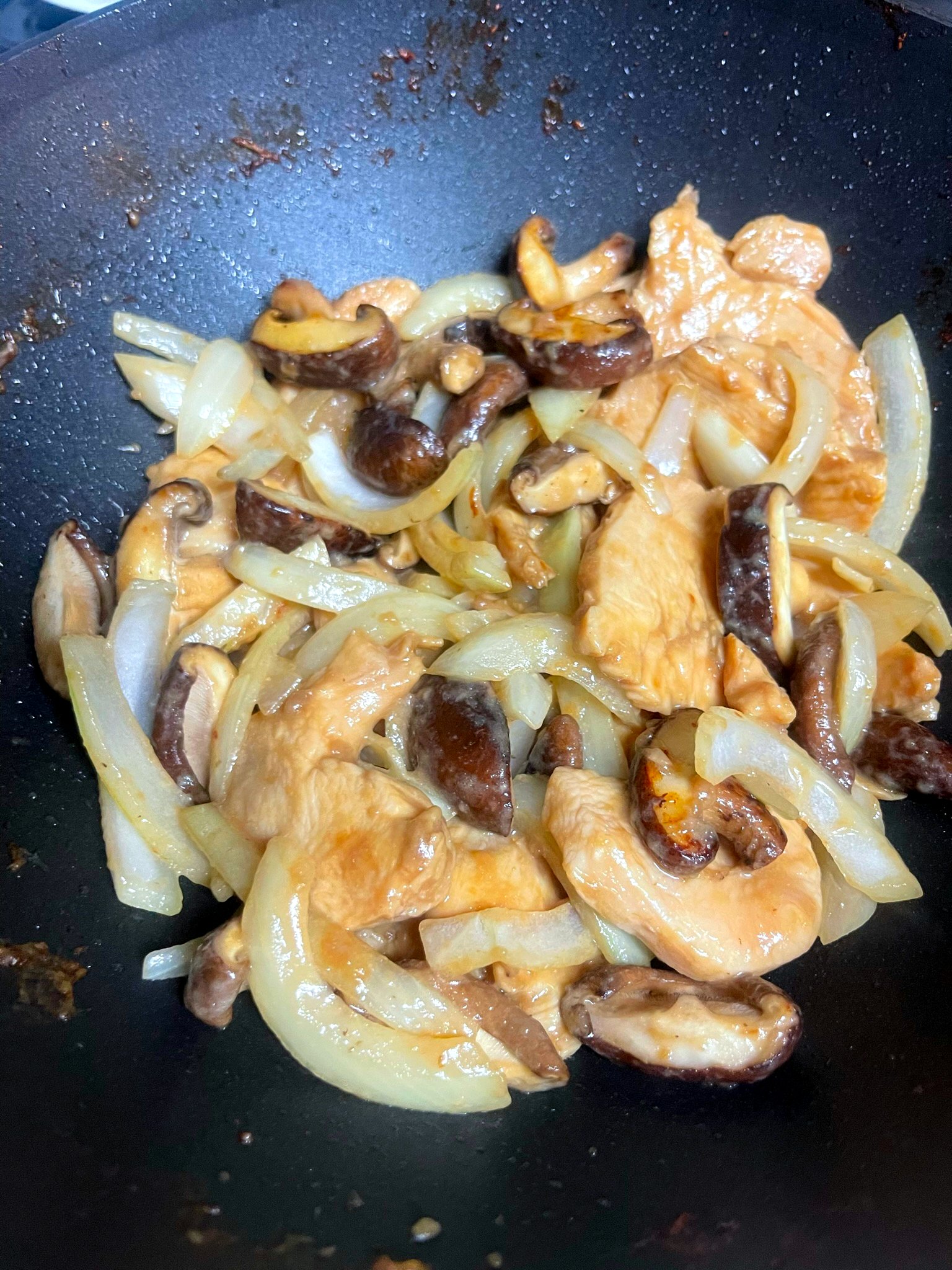 Chicken Shiitake Mushrooms Stir Fry • Oh Snap! Let's Eat!