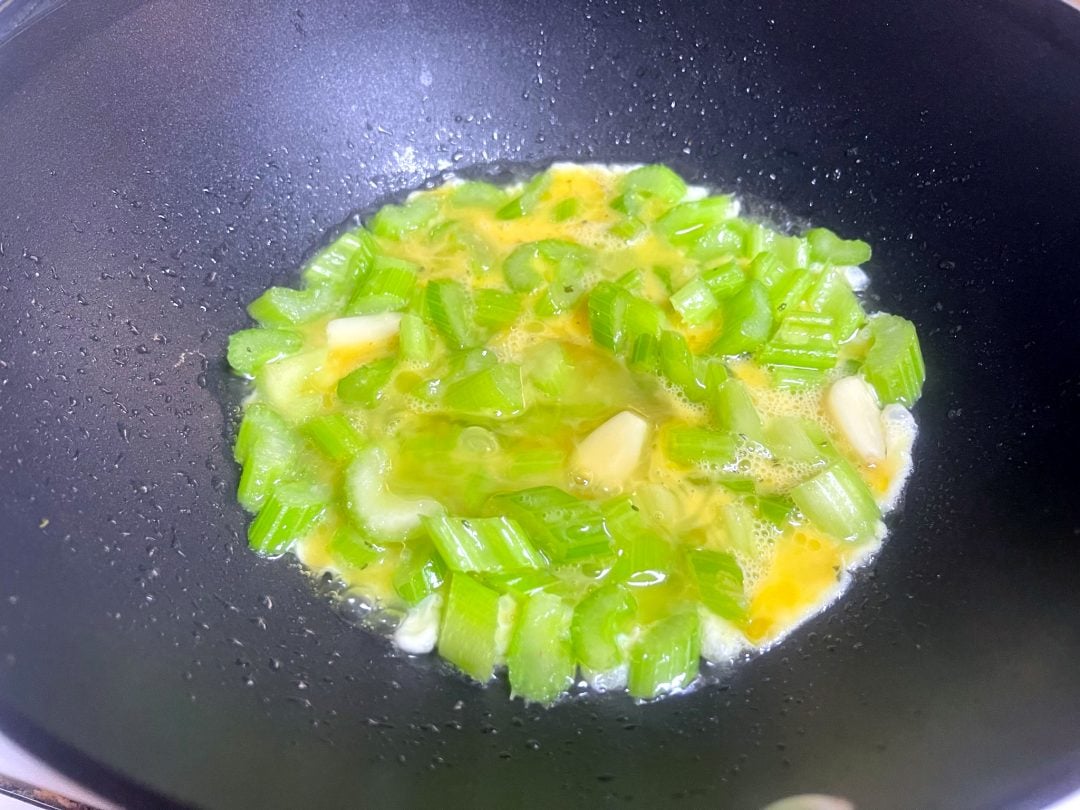 Stir Fry Celery with Eggs • Oh Snap! Let's Eat!