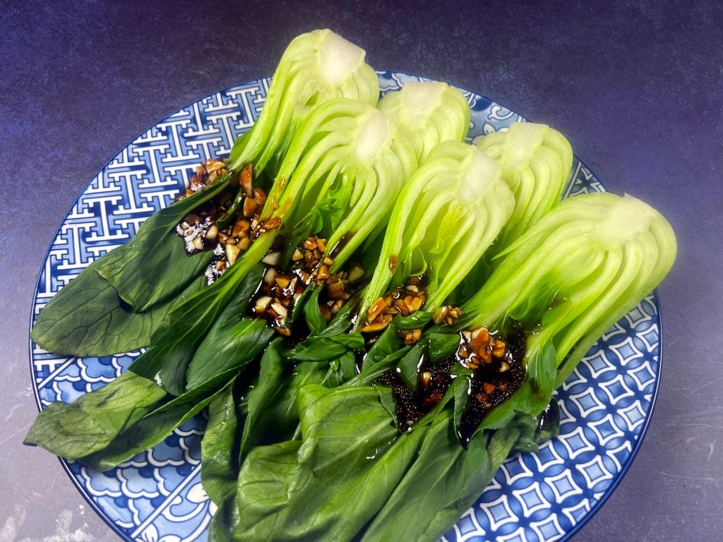 Bok Choy with Garlic Sauce • Oh Snap! Let's Eat!