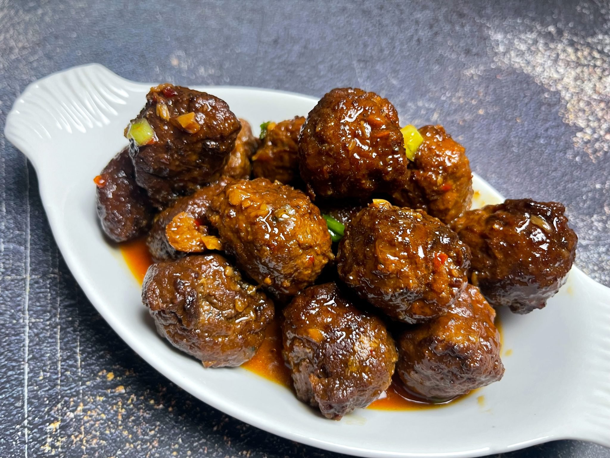 Asian Meatballs with Sweet Chili Sauce • Oh Snap! Let's Eat!
