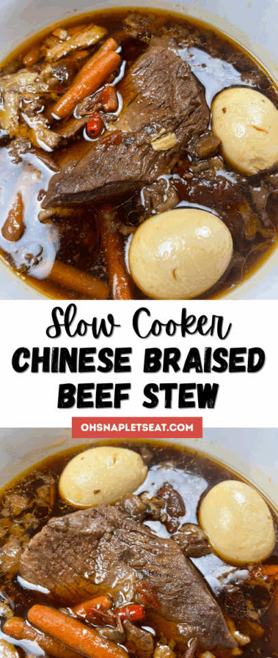 Slow Cooker Chinese Braised Beef Stew • Oh Snap! Let's Eat!