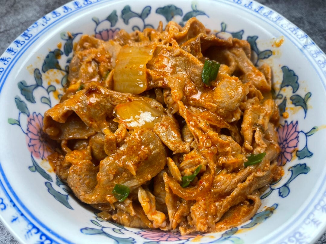 Spicy Kimchi Pork Stir Fry with Gochujang • Oh Snap! Let's Eat!