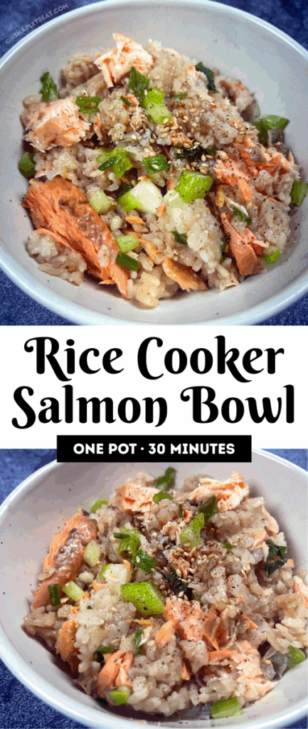 One-Pot Easy Salmon Rice Bowl (Rice Cooker or Instant Pot) • Oh Snap ...