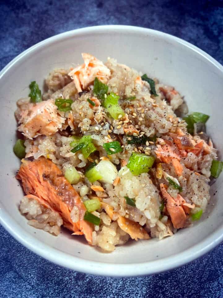 One-Pot Easy Salmon Rice Bowl (Rice Cooker or Instant Pot) • Oh Snap ...
